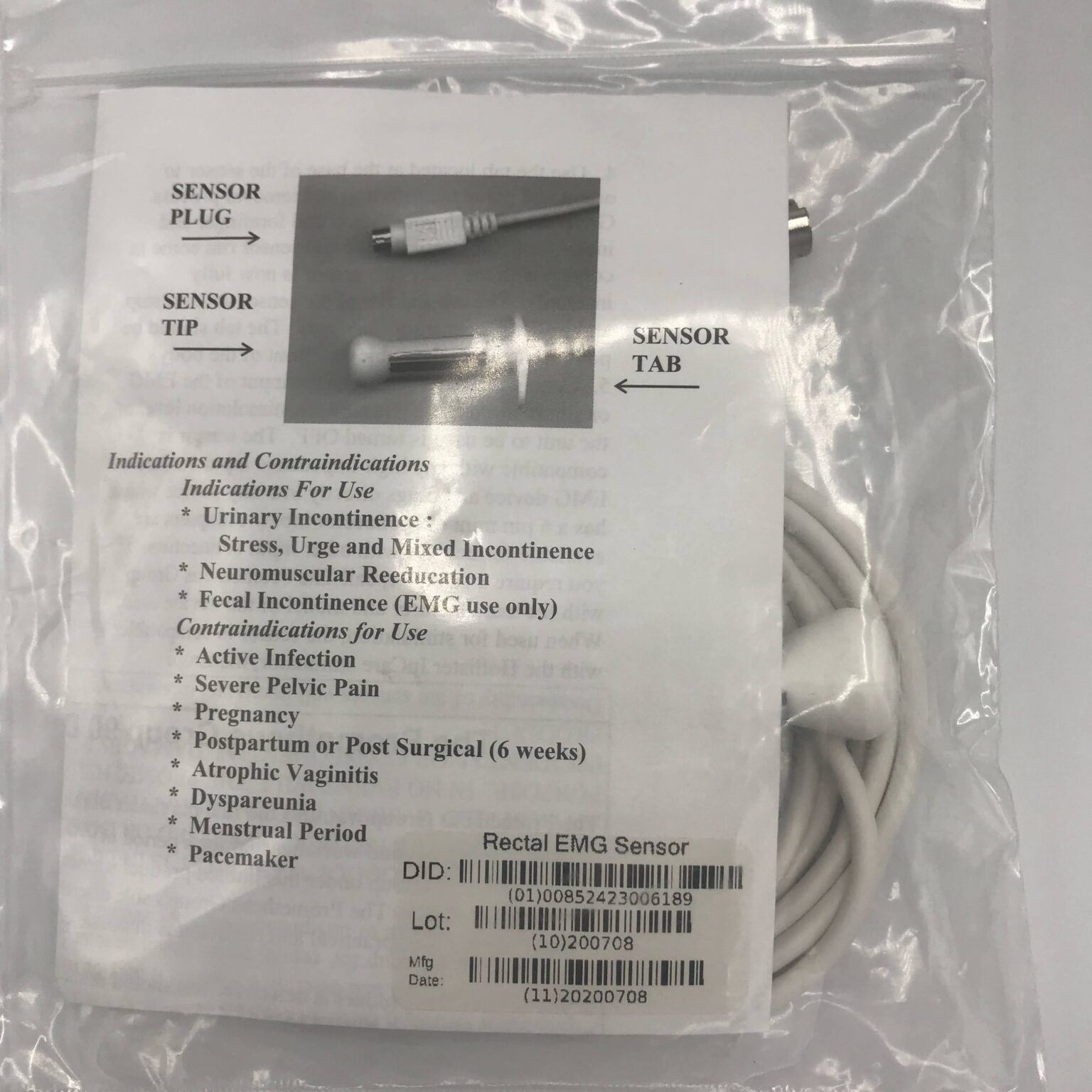 Current Technology 6340 Pathway Rectal EMG/Stimulation Sensor - GB TECH USA