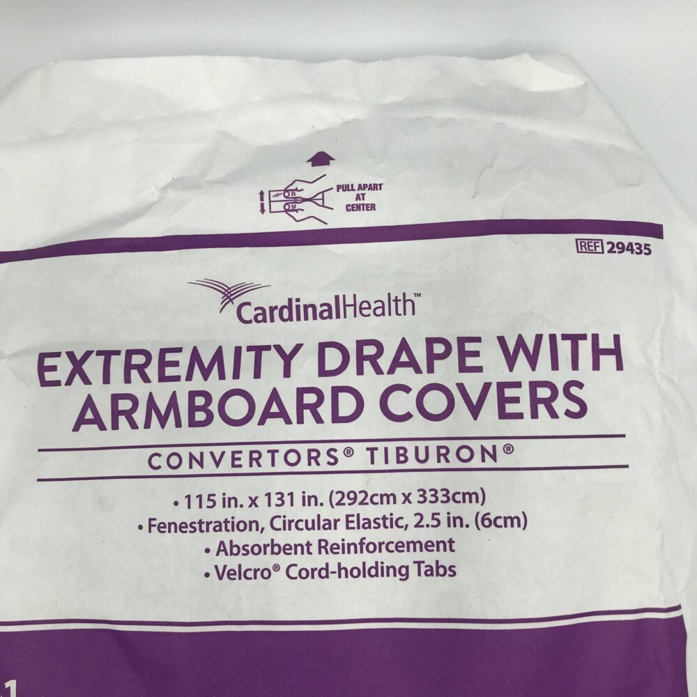 CardinalHealth 29435 Convertors Tiburon, Extremity Drape with Armboard ...