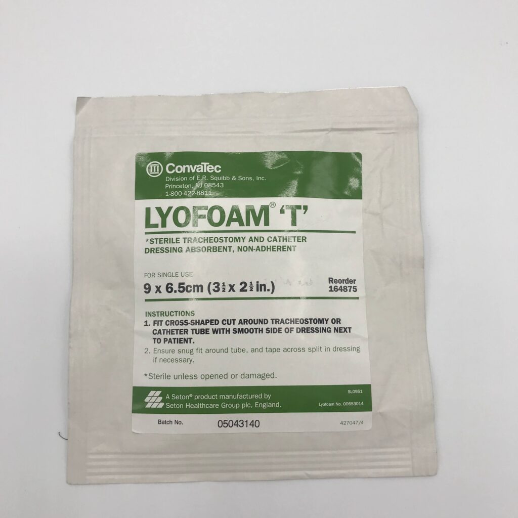 ConvaTec 164875 LyoFoam ‘T’ Sterile Tracheostomy and Catheter Dressing ...