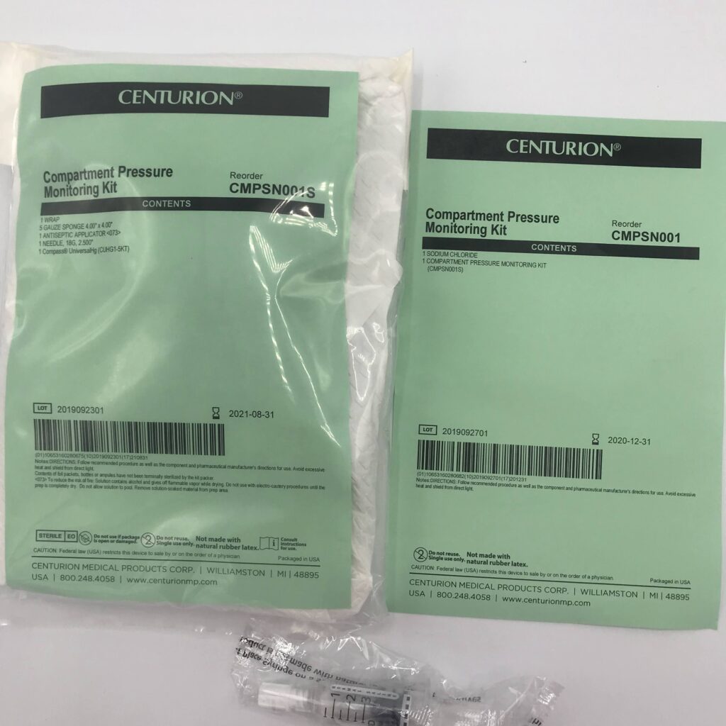 Centurion CMPSN001 Compartment Pressure Monitoring Kit (x) - GB TECH USA