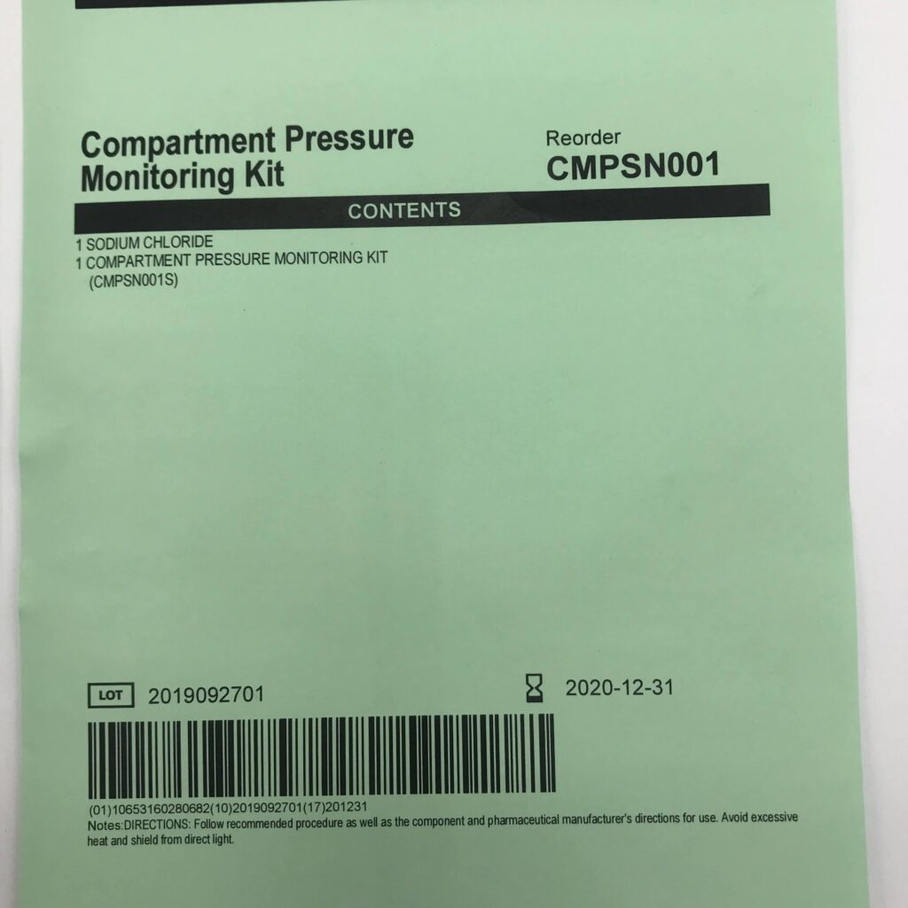 Centurion CMPSN001 Compartment Pressure Monitoring Kit (x) - GB TECH USA