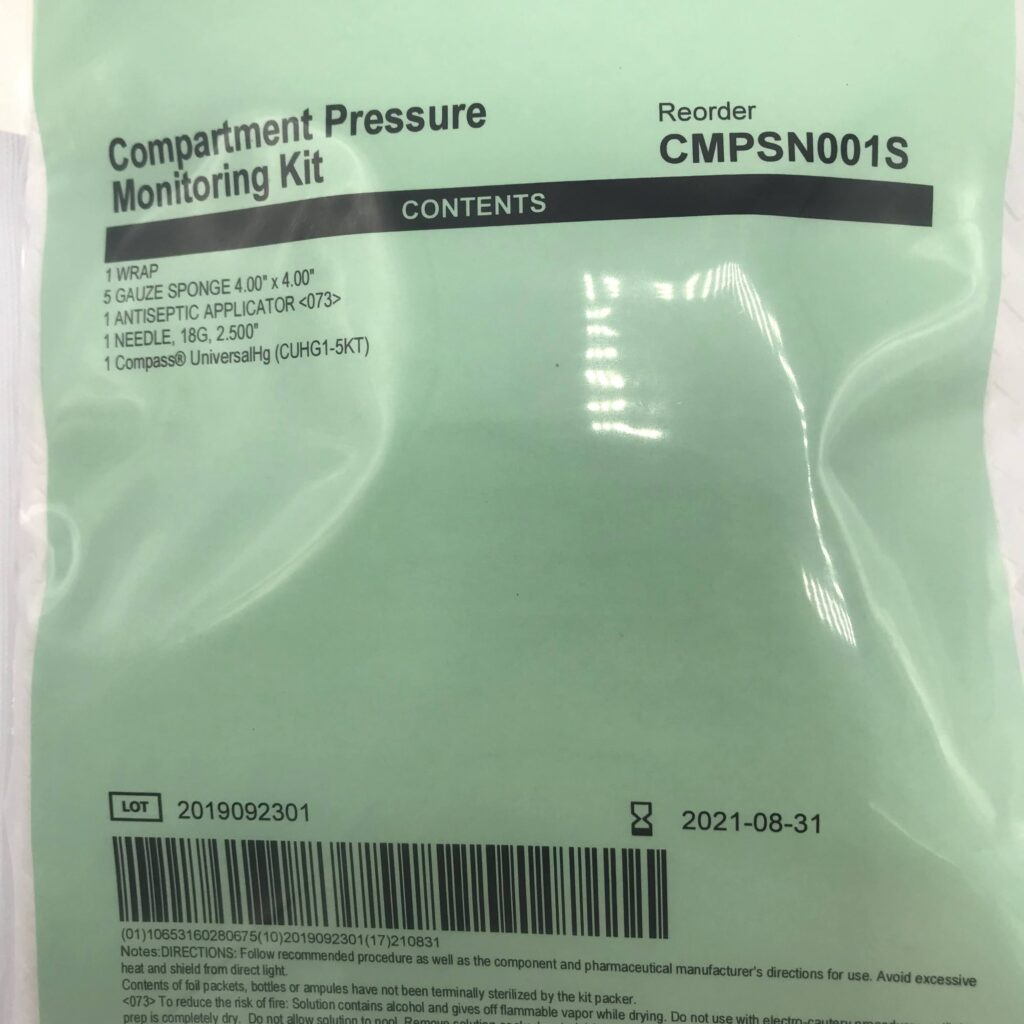 Centurion CMPSN001 Compartment Pressure Monitoring Kit (x) - GB TECH USA