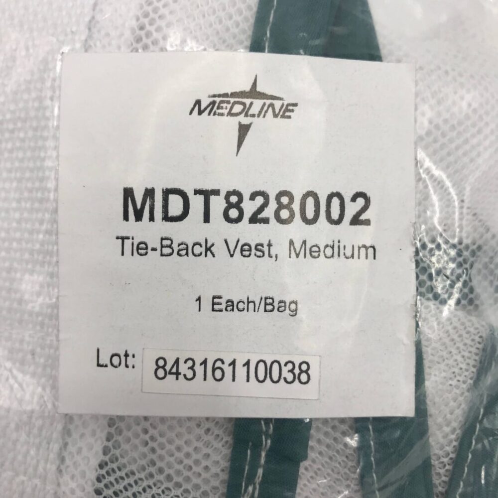 Medline MDT828002 Tie-Back Vest, Medium - GB TECH USA