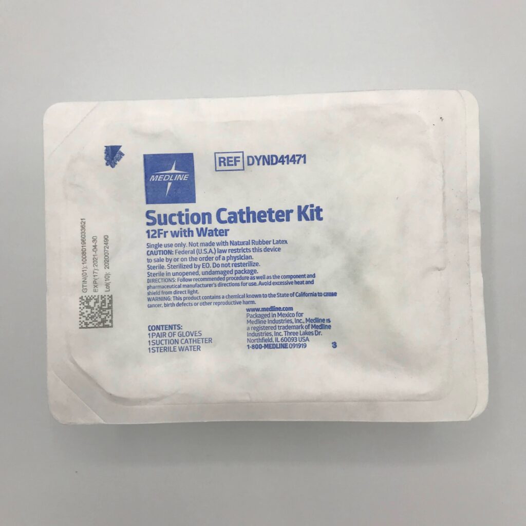 Medline DYND41471 Suction Catheter Kit 12FR w/Water (x) - GB TECH USA
