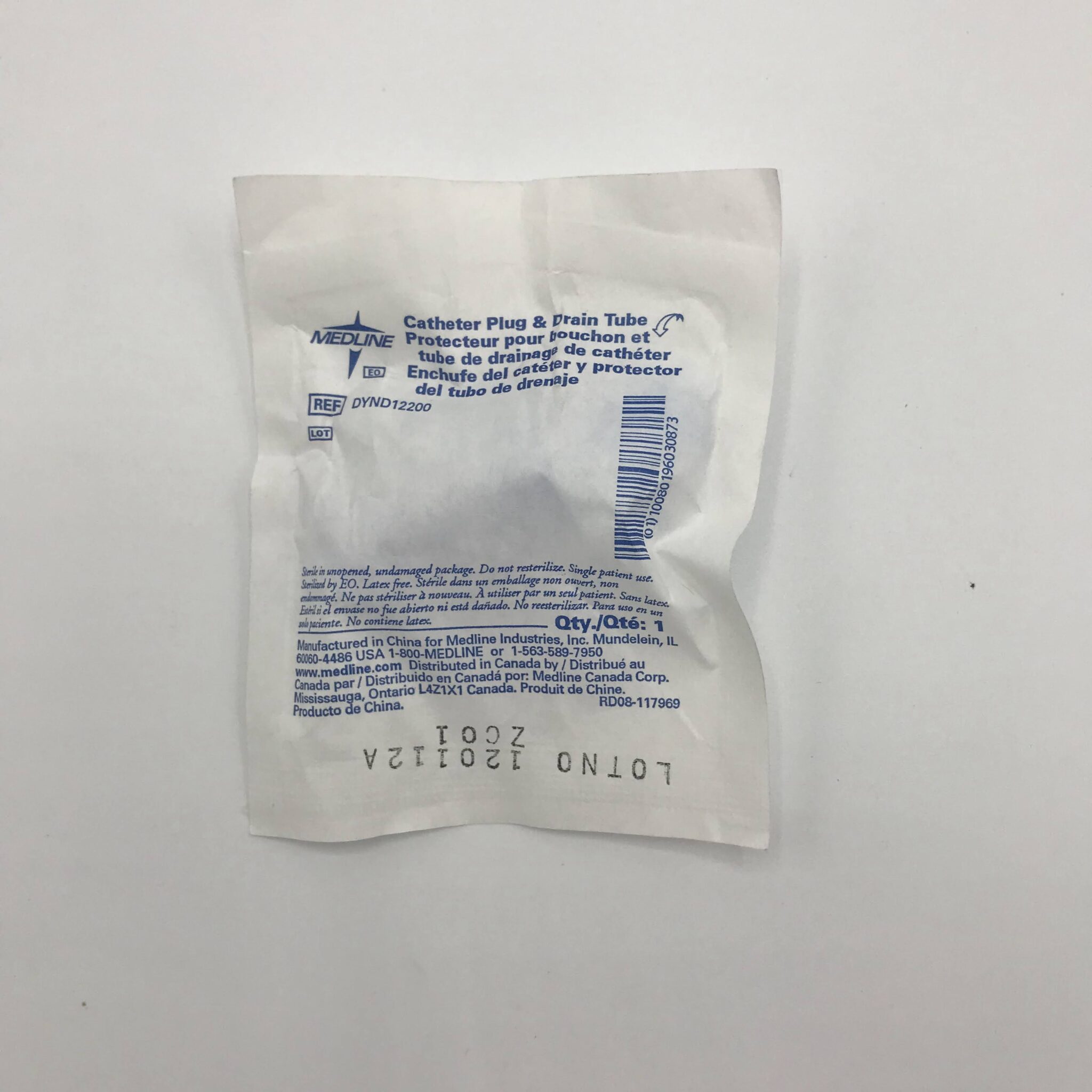 Medline DYND12200 Catheter Plug & Drain Tube - GB TECH USA