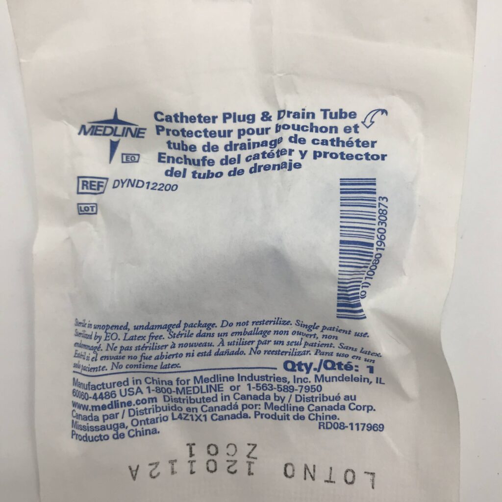 Medline DYND12200 Catheter Plug & Drain Tube - GB TECH USA