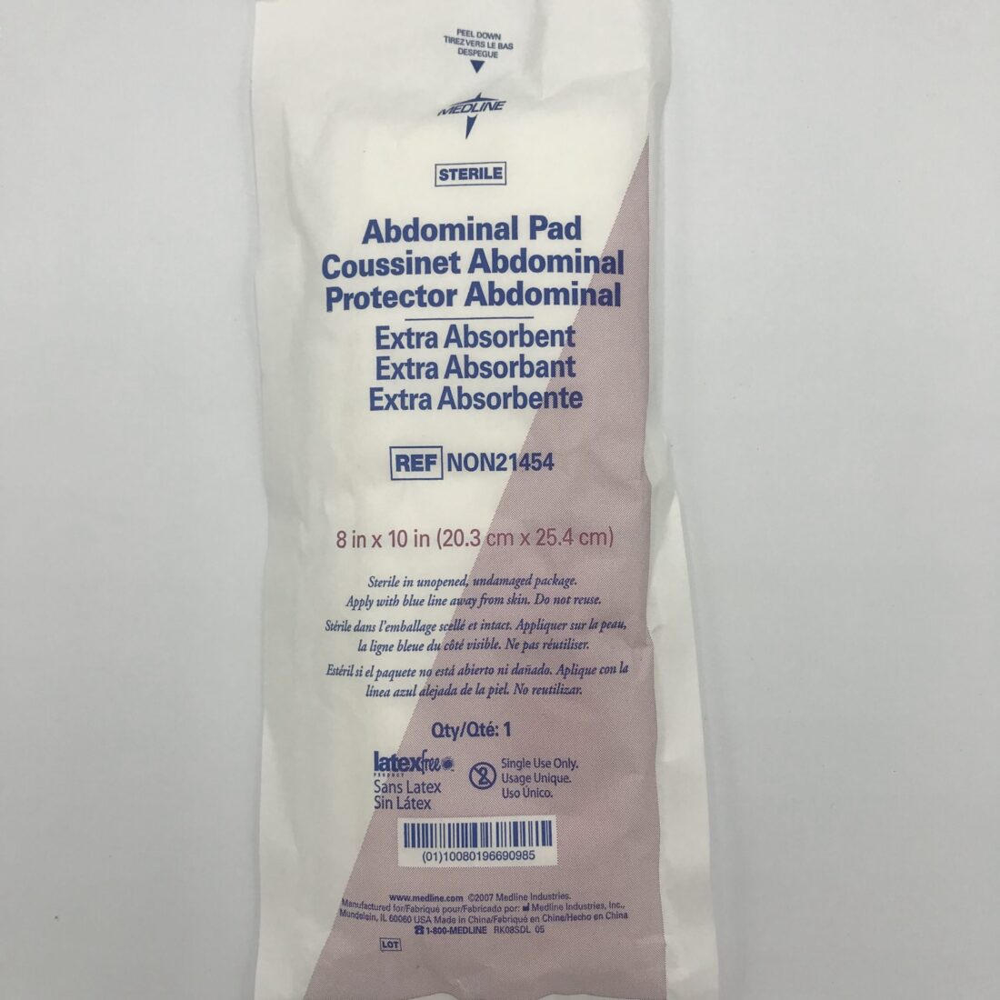 Medline NON21454 Abdominal Pad, Extra Absorbent (12/bag) – GB TECH USA
