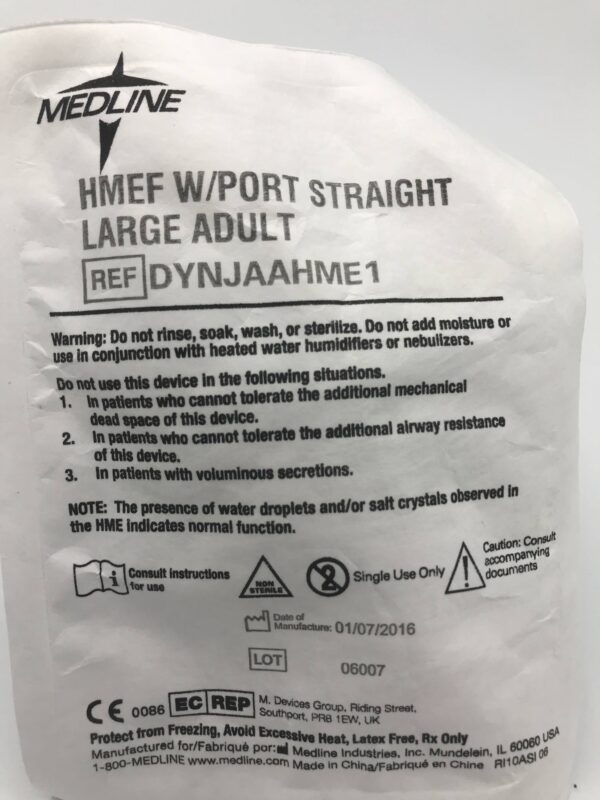 Medline DYNJAAHME1 HMEF w/Port Straight Large Adult – GB TECH USA