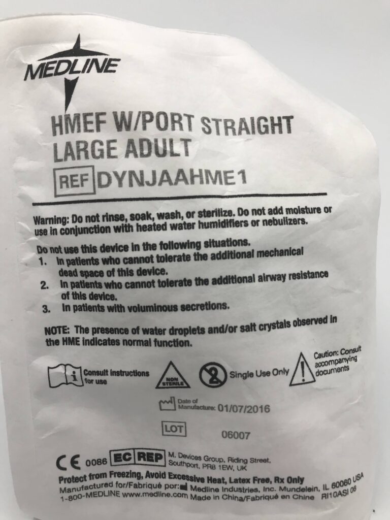 Medline DYNJAAHME1 HMEF w/Port Straight Large Adult – GB TECH USA