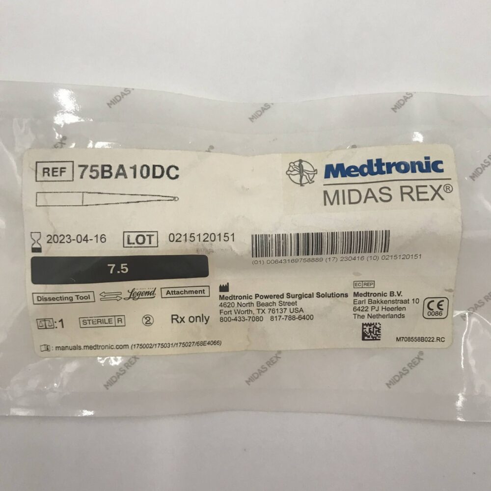 Medtronic 75BA10DC Midas Rex, Dissecting Tool Attachment (7.5) – GB ...