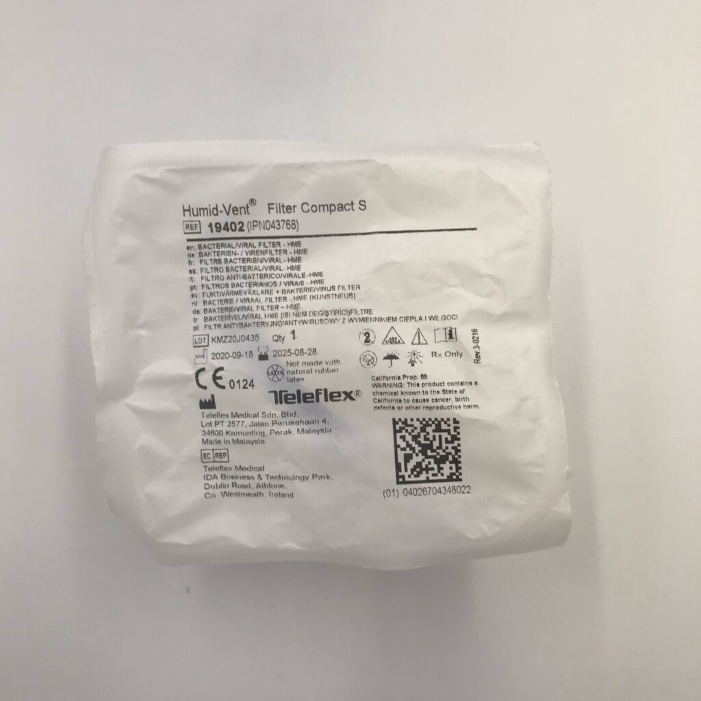 TeleFlex Medical 19402 Humid-Vent, Filiter Compact S - GB TECH USA