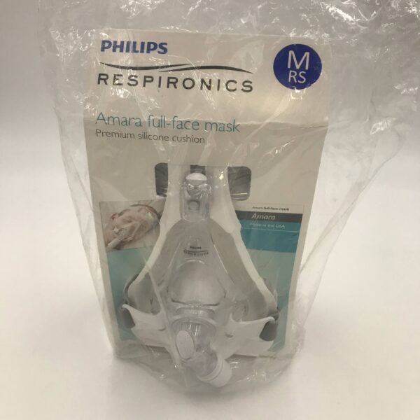 Respironics 1090226 Amara, Full Face Mask, Medium, W/RS Frame and HGR ...