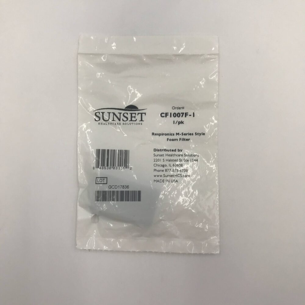 Sunset CFI007F-1 Respironics M-Series Style Foam Filter - GB TECH USA