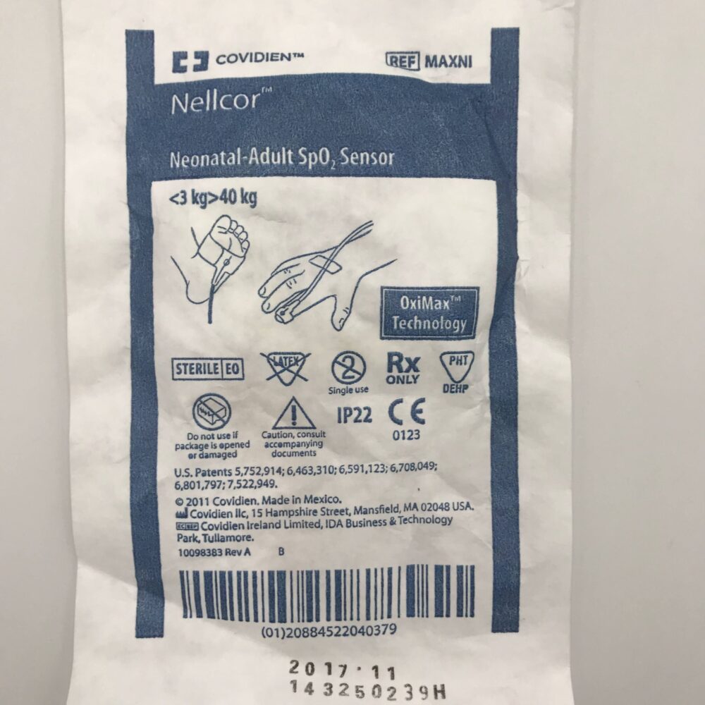 Covidien MAXNI Nellcor Neonatal-Adult Sp02 Sensor (x) - GB TECH USA