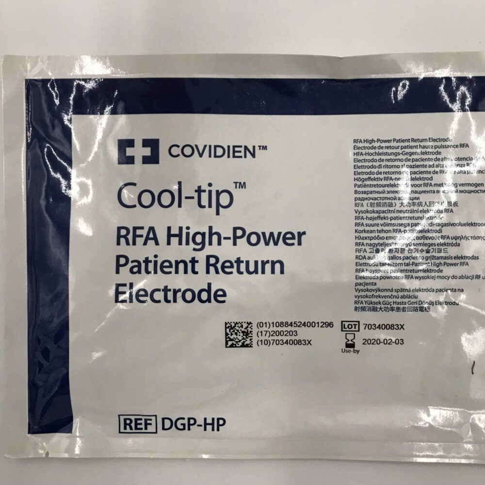 Covidien DGP-HP Cool-Tip RFA High-Power Patient Return Electrode (x ...
