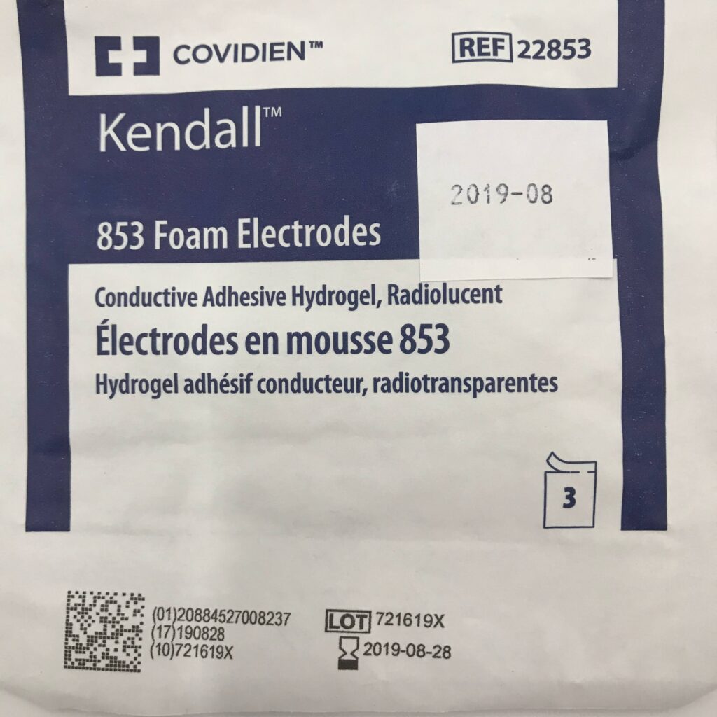 Covidien 22853 Kendall 853 Foam Electrodes (3/Pkg) (X) - GB TECH USA