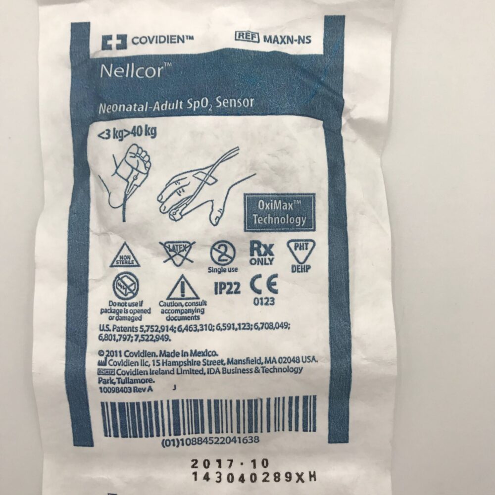Covidien, MAXN-NS Nellcor Neonatal-Adult Sp02 Sensor (X) - GB TECH USA
