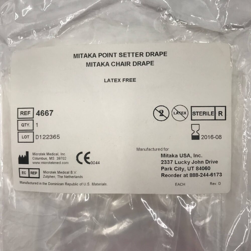 MicroTek Medical 4667 Mitaka Point Setter Drape, Mitaka Chair Drape (x ...