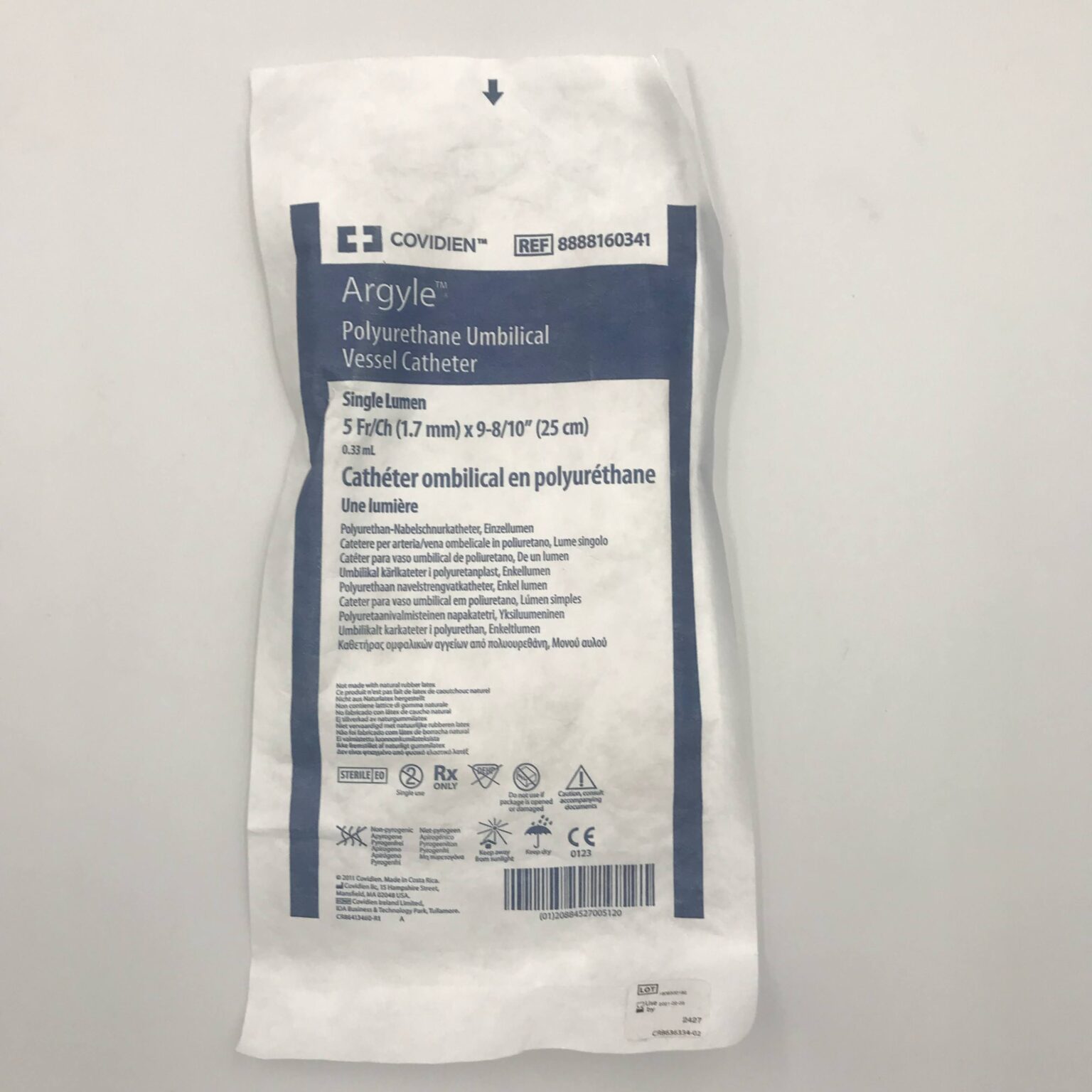 Covidien 8888160341 Argyle Polyurethane Umbilical Vessel Catheter, 5Fr ...