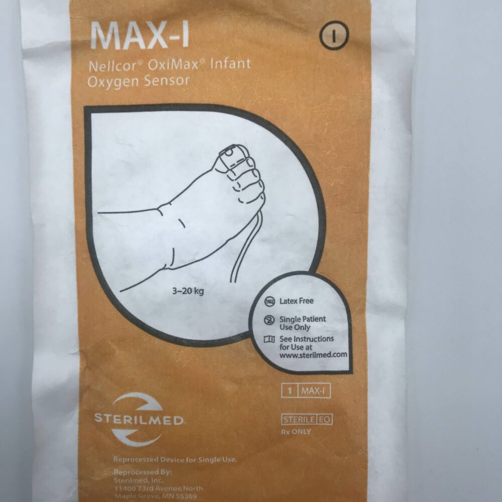 Covidien MAX-I Nellcor OxiMax Infant Oxygen Sensor (Reprocessed By ...