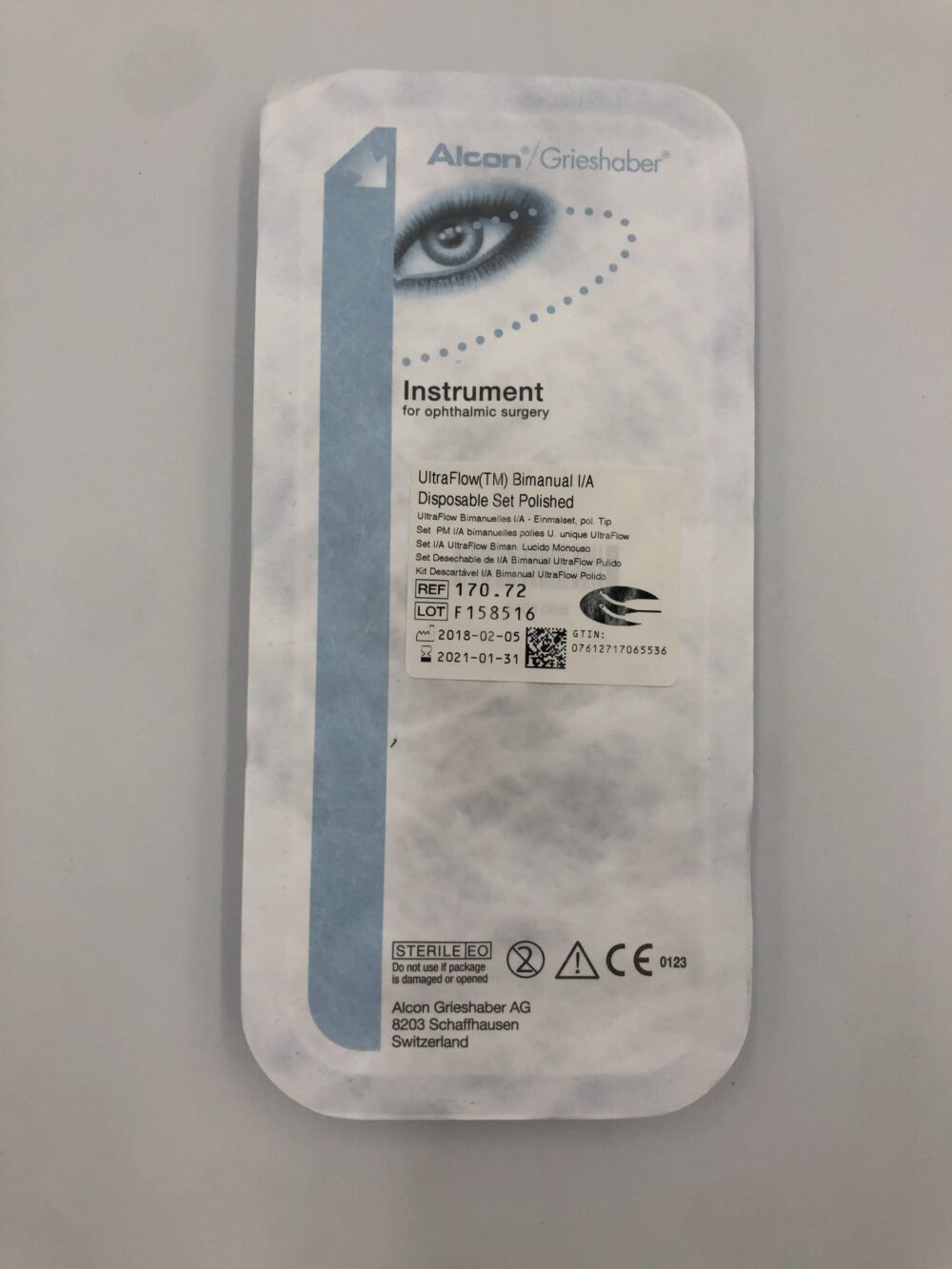 Alcon 170-72 UltraFlow(TM) Bimanual I/A Disposable Set Published, (X ...