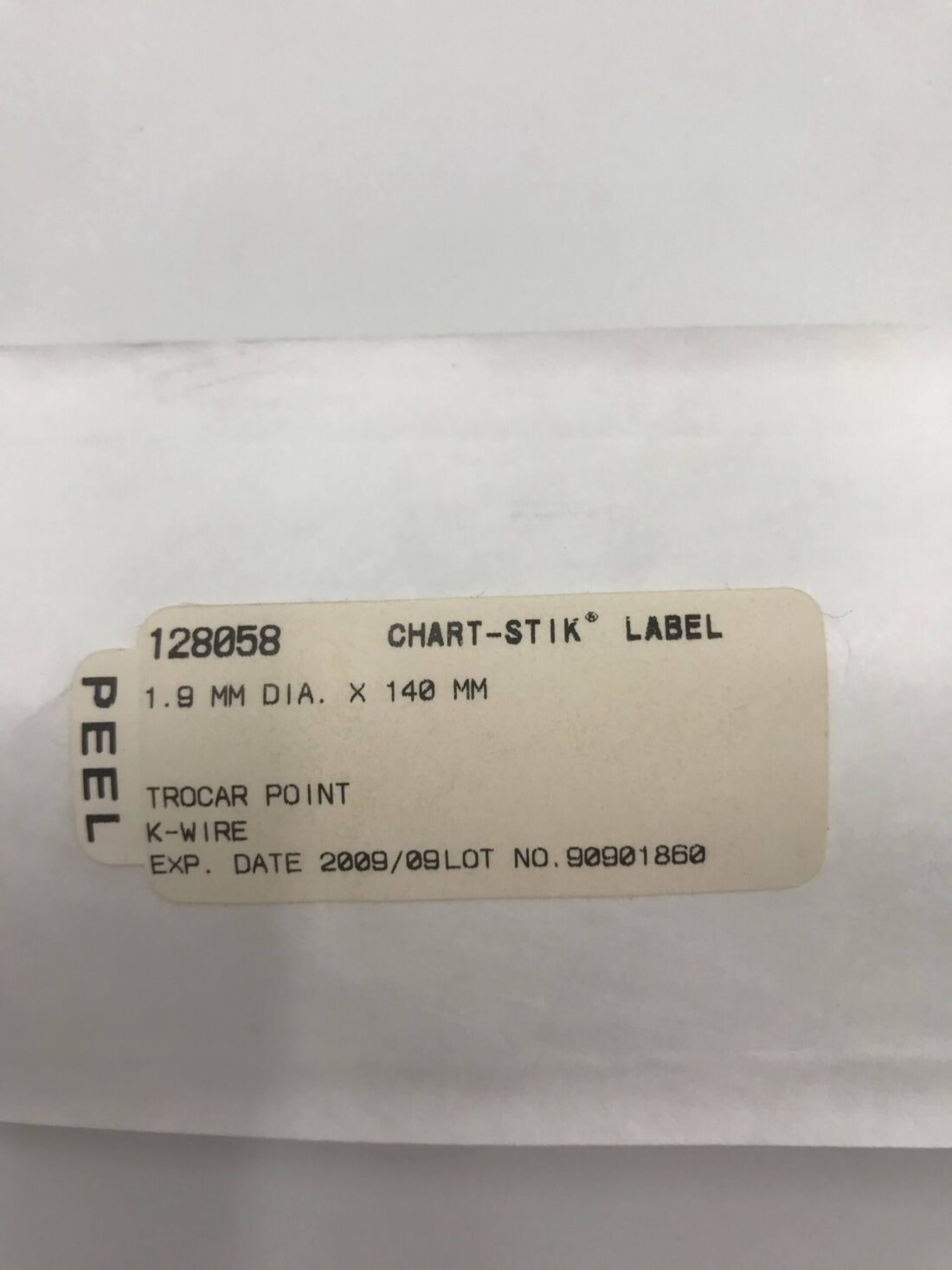 Smith&Nephew 128058 Richards Trocar Point, K-Wire, 1.9mm Diameter ...