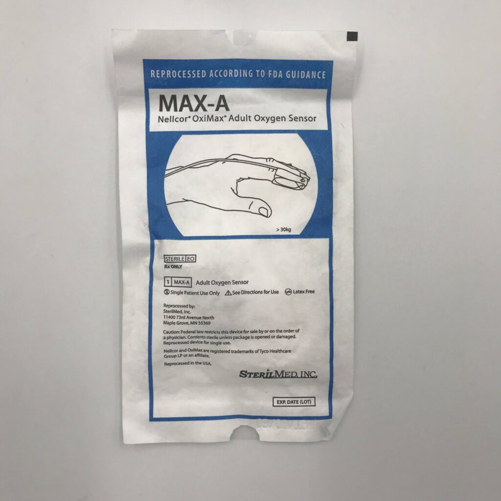 Covidien MAX-A Nellcor OxiMax Oxygen Sensor, Adult (Reprocessed By ...