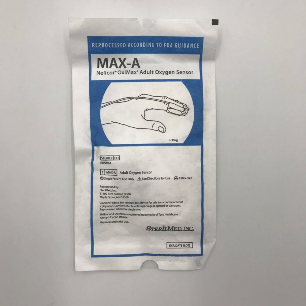 Covidien MAX-A Nellcor OxiMax Oxygen Sensor, Adult (Reprocessed By ...