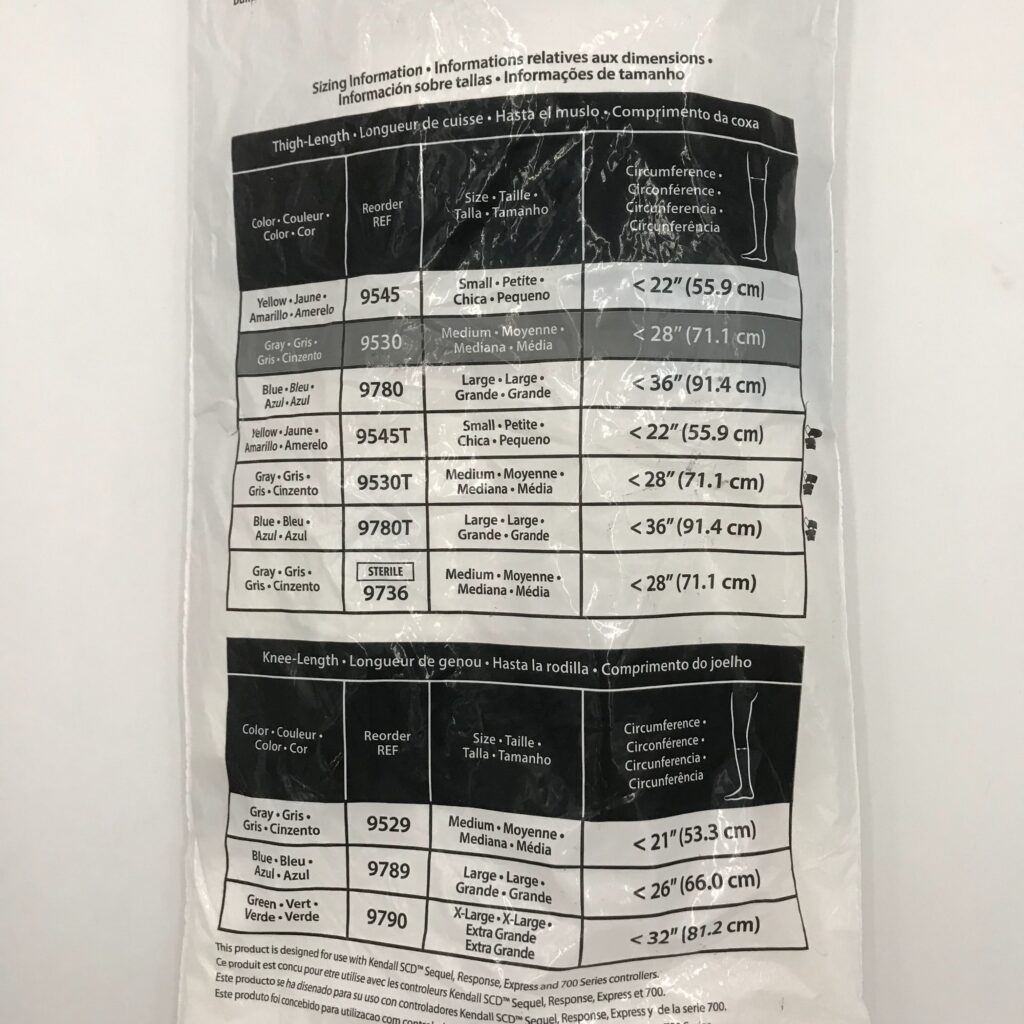 Covidien 9530 Kendall SCD, Express Sleeves, Thigh Length, Medium - GB ...