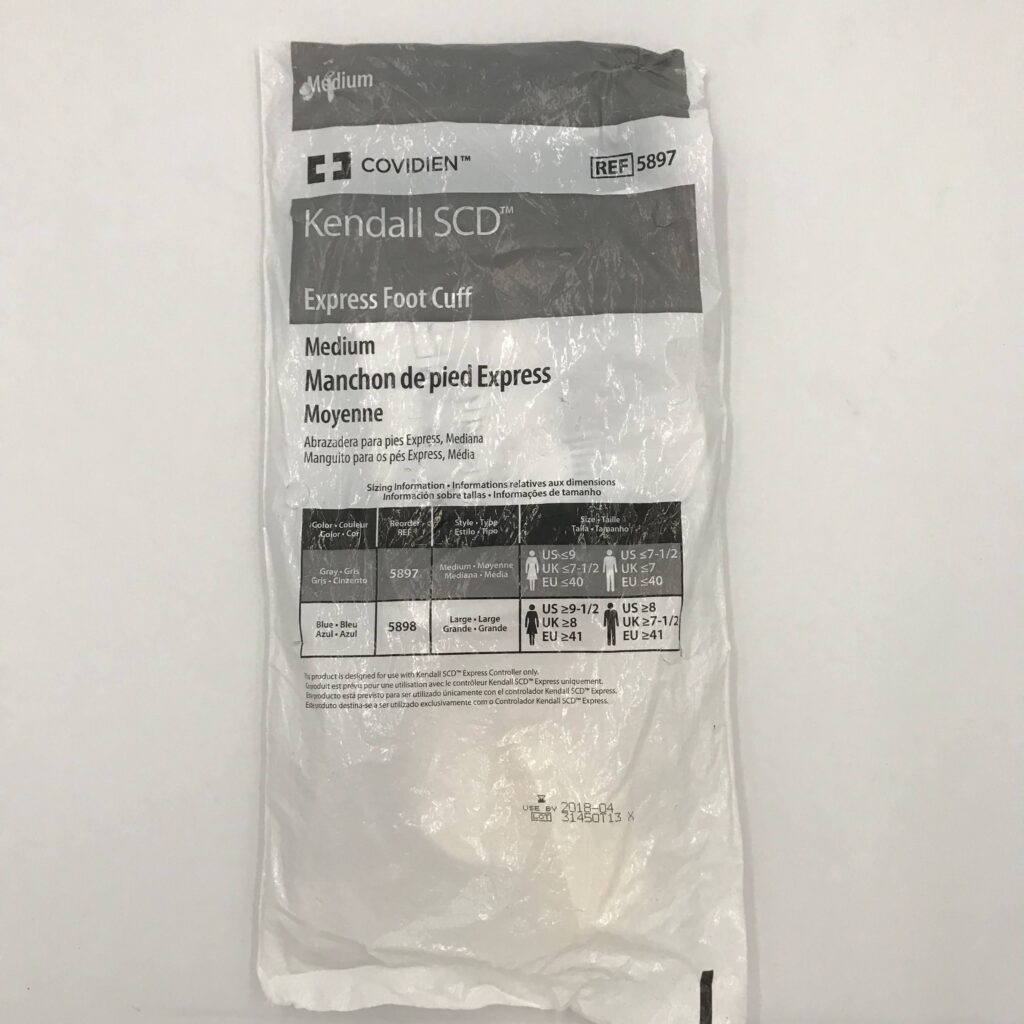 Covidien 5897 Kendall SCD, Express Foot Cuff, M (x) - GB TECH USA