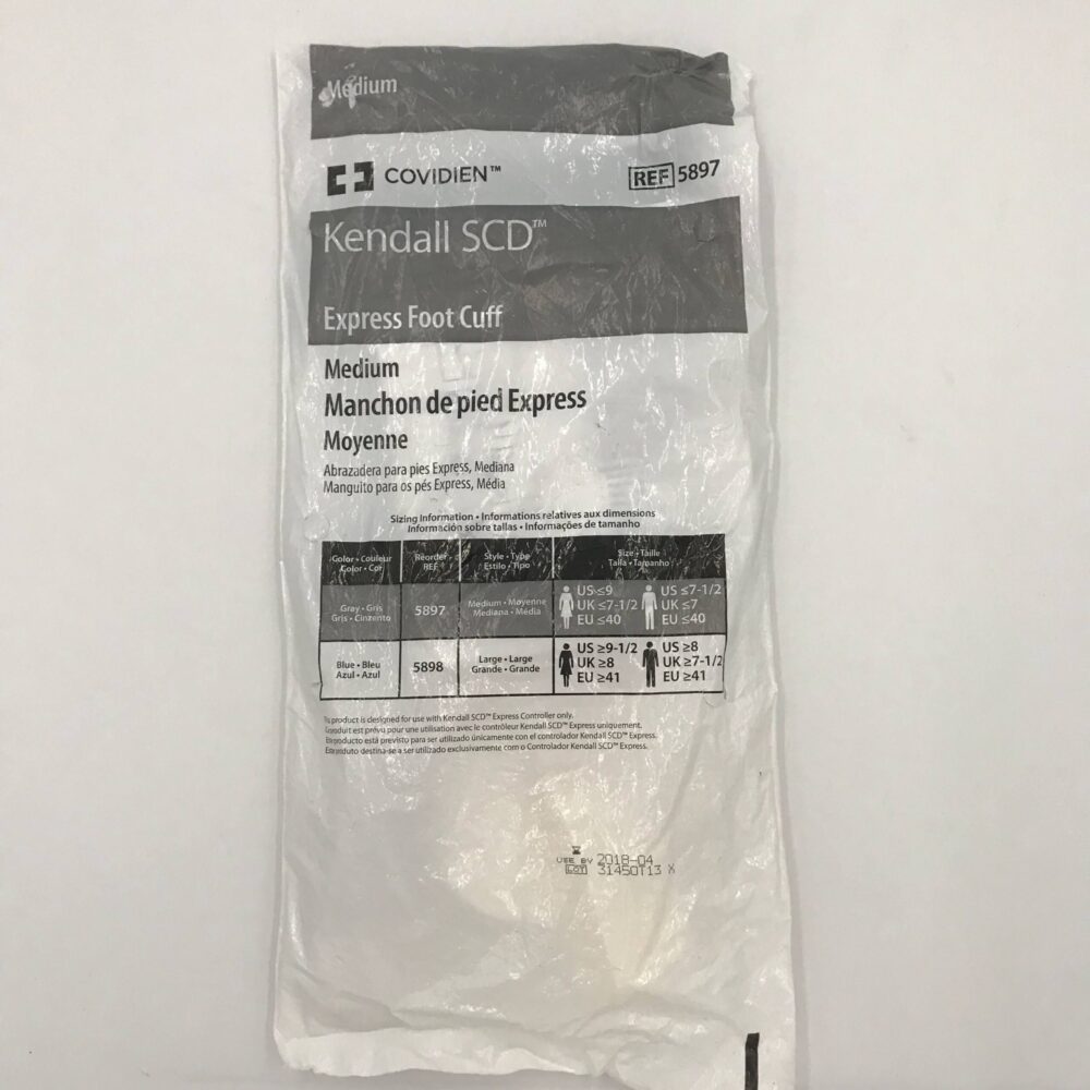 Covidien 5897 Kendall SCD, Express Foot Cuff, M (x) - GB TECH USA