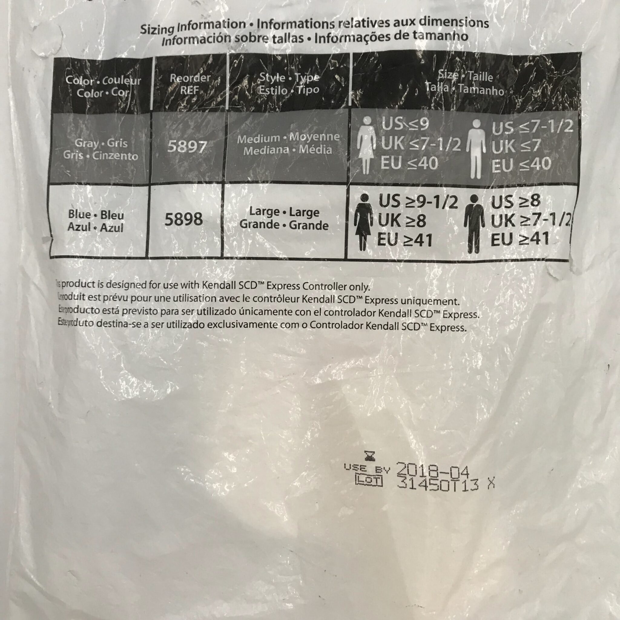 Covidien 5897 Kendall SCD, Express Foot Cuff, M (x) - GB TECH USA