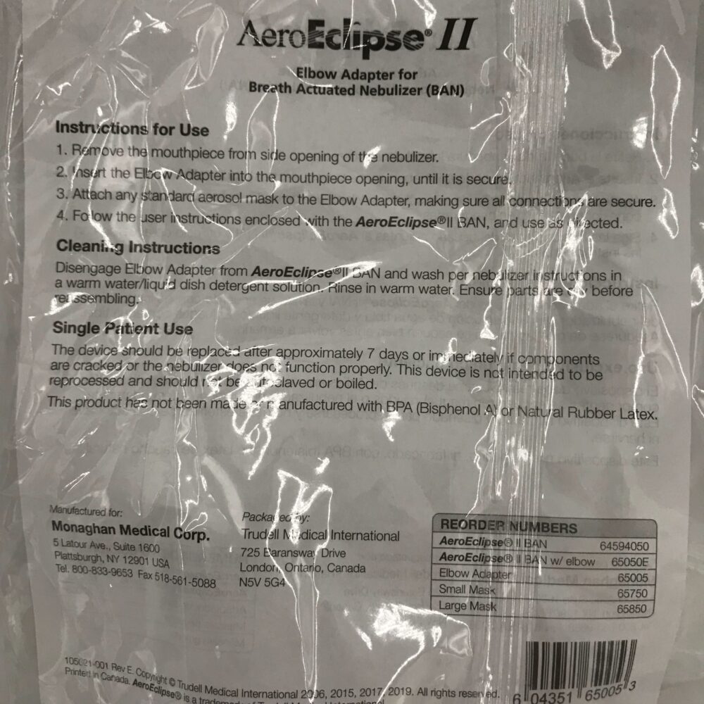 Monaghan 65005 Aero Eclipse II Elbow Adapter - GB TECH USA