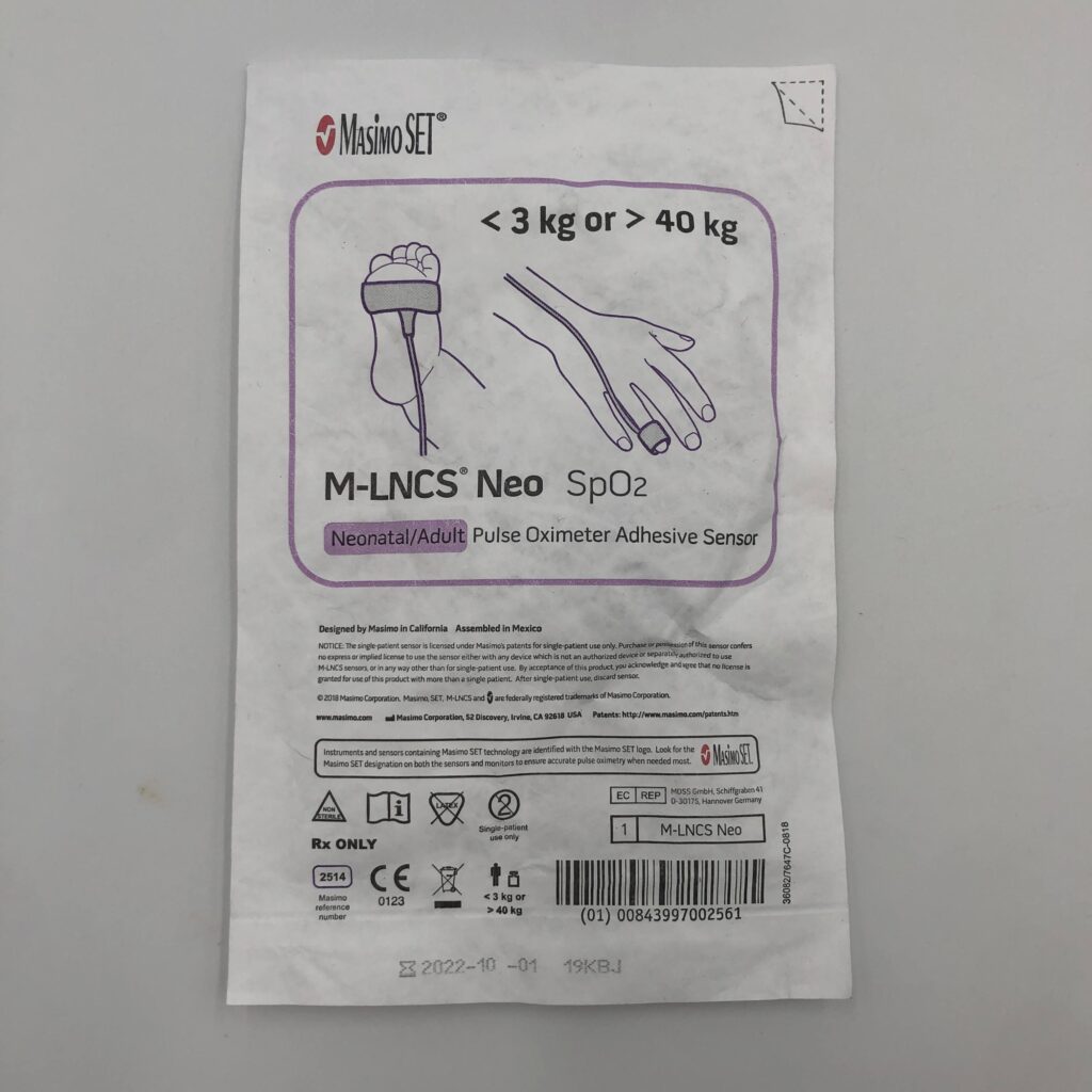 Masimo 2514 M-LNCS, Neo, SpO2, Neonatal/Adult, Pulse Oximeter Adhesive ...