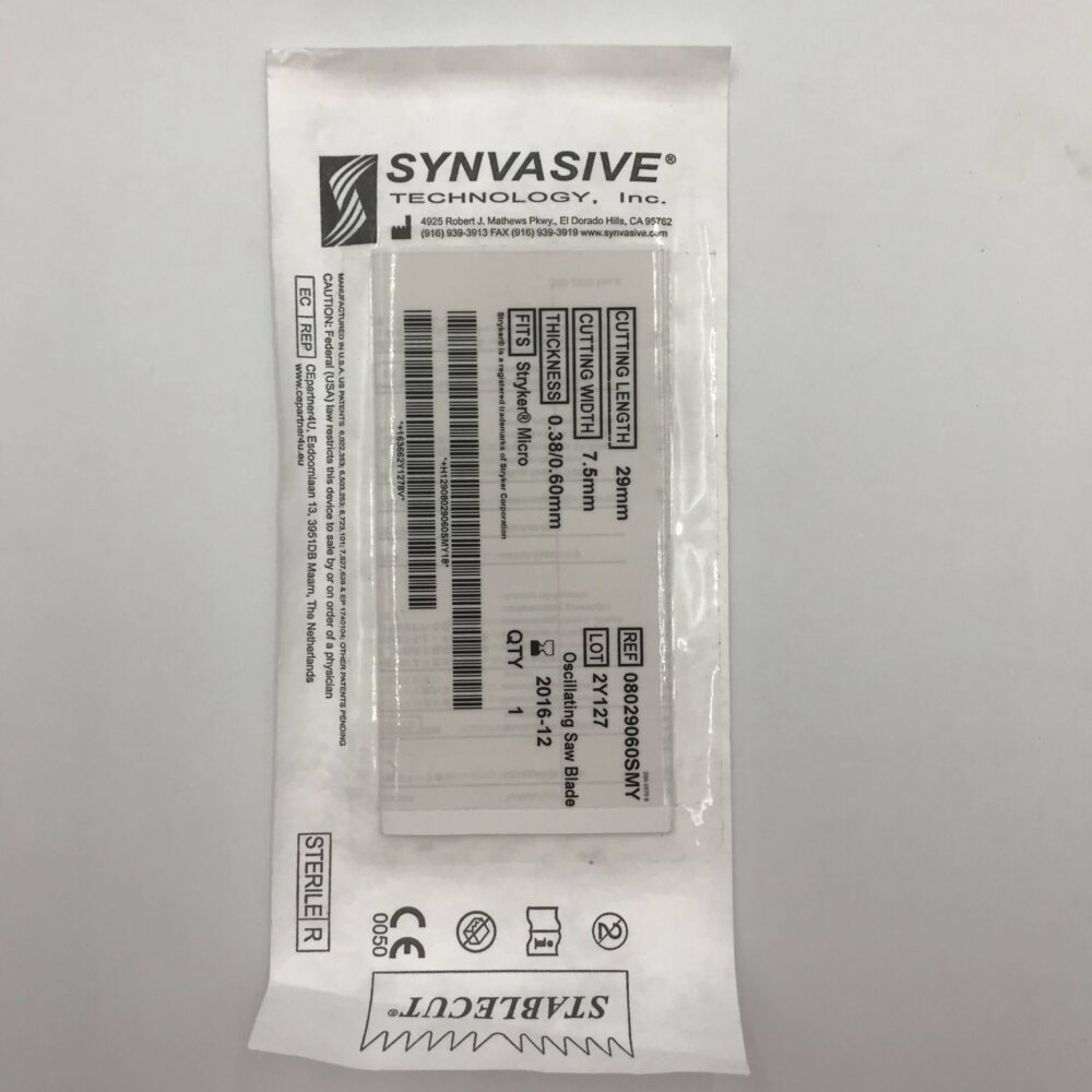 Synvasive Technology 08029060SMY Oscillating Saw Blade 29mm (x) - GB ...
