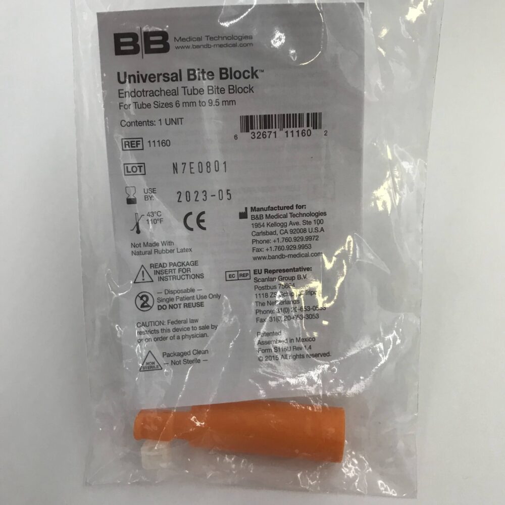 B&B Medical Technologies 11160 Universal Bite Block, 6mm-9.5mm - GB ...