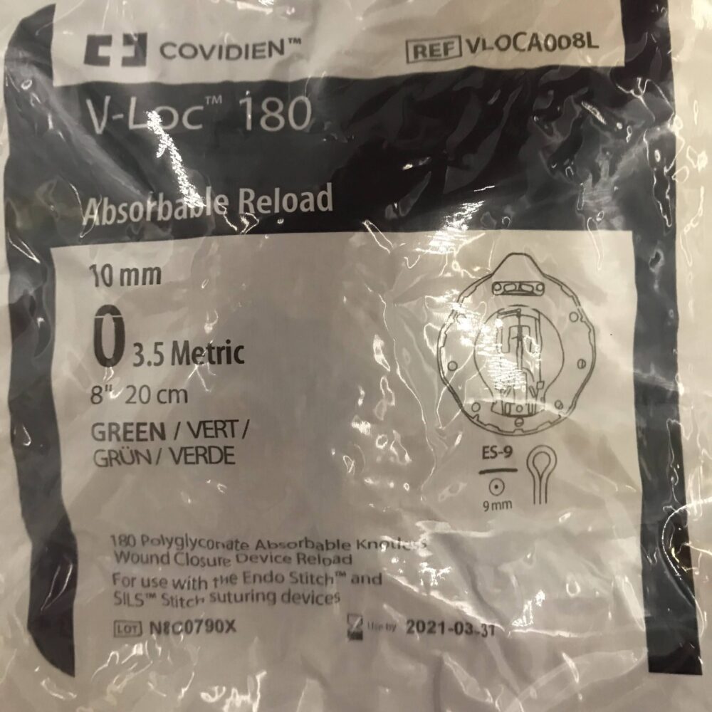Covidien VLOCA008L V-Loc 180 Absorbable Reload, 10mm (x) - GB TECH USA
