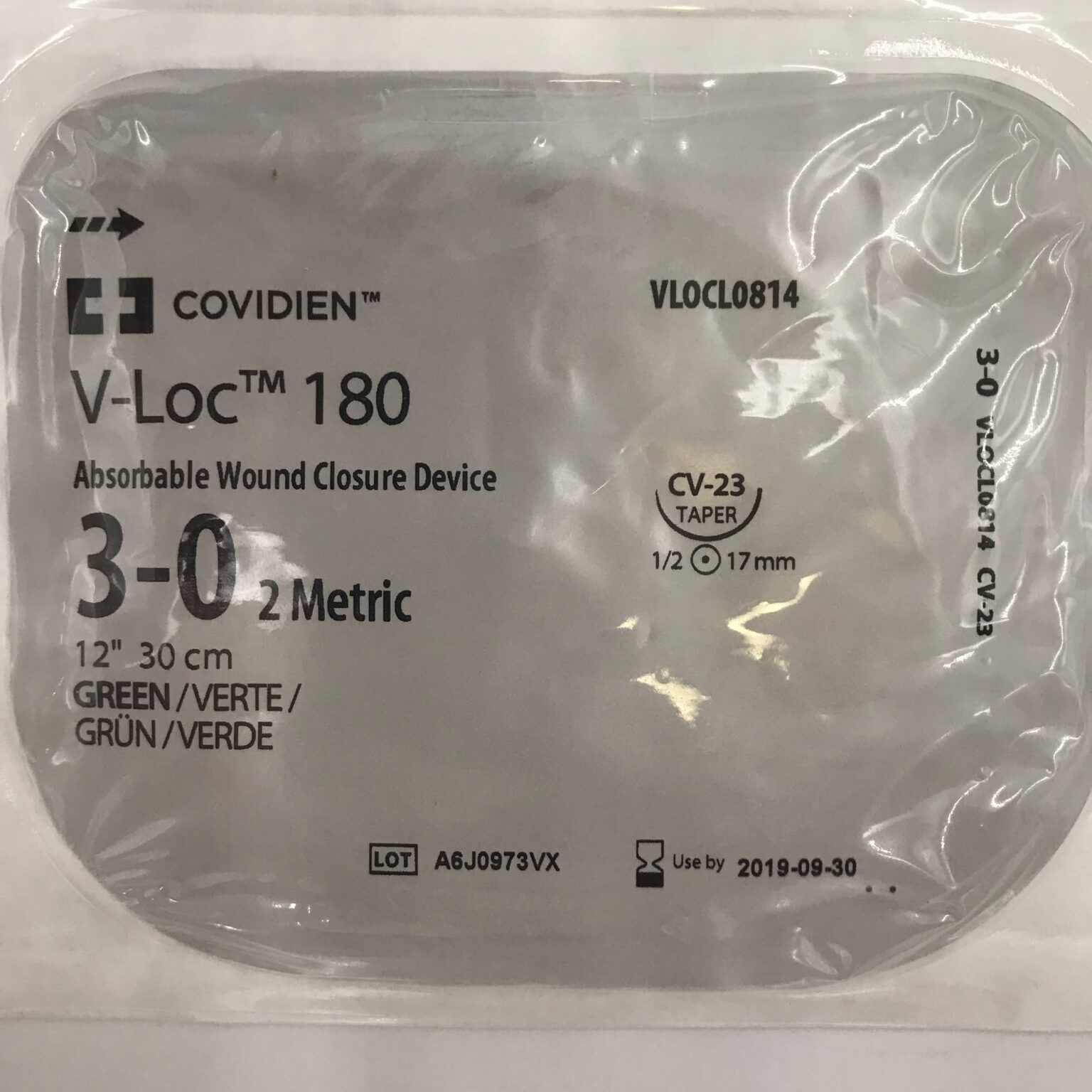 Covidien VLOCL0814 V-Loc 180 Absorbable Wound Closure Device, 12in (x ...