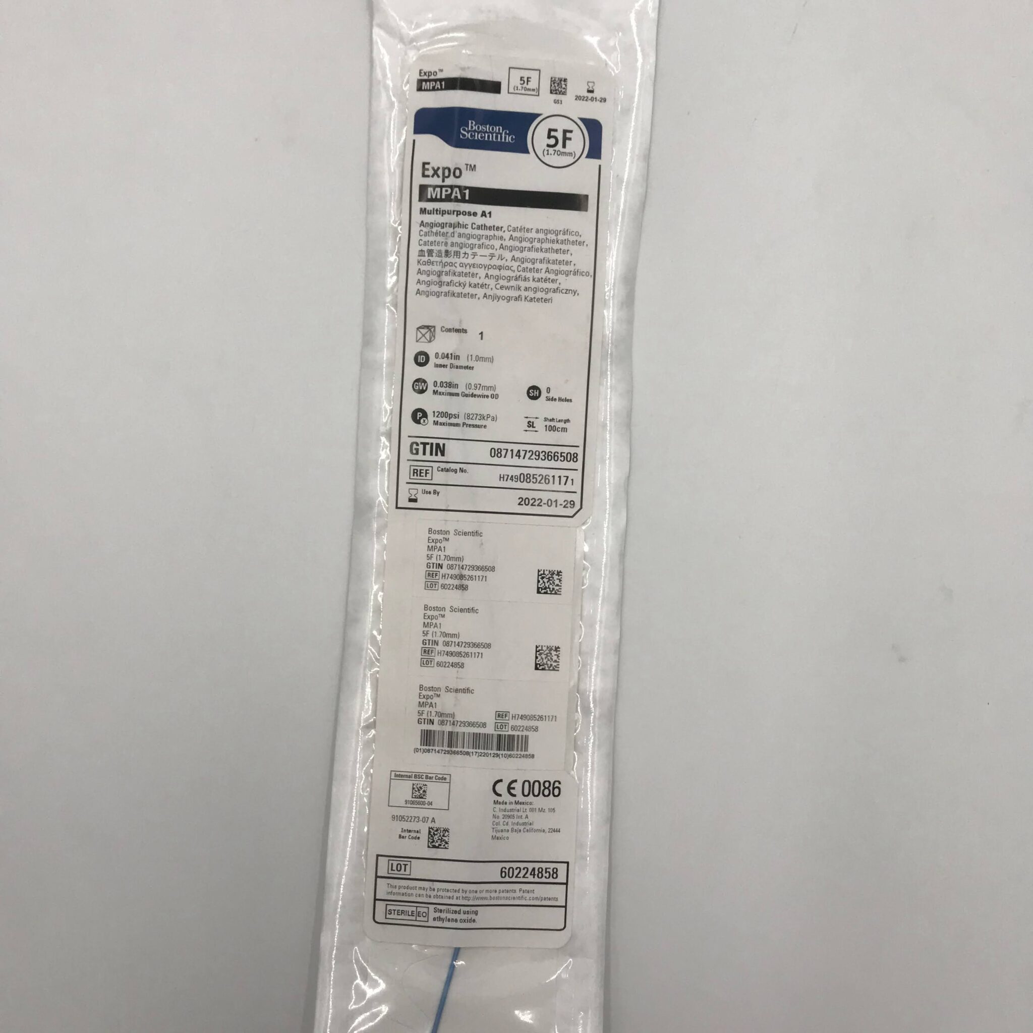 Boston Scientific 08641225 Expo FR4 Femoral Right 4 Angiographic ...