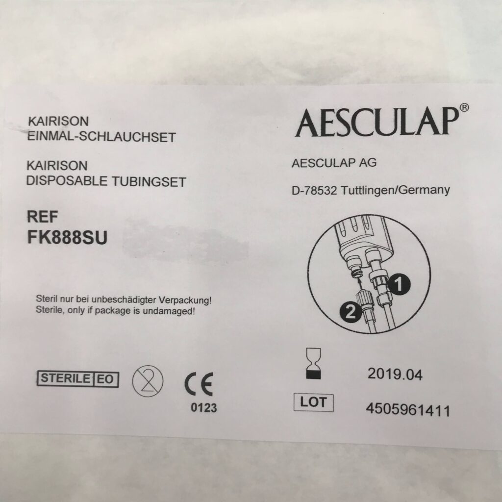 Aesculap FK888SU Kairison Disposable Tubingset (x) - GB TECH USA
