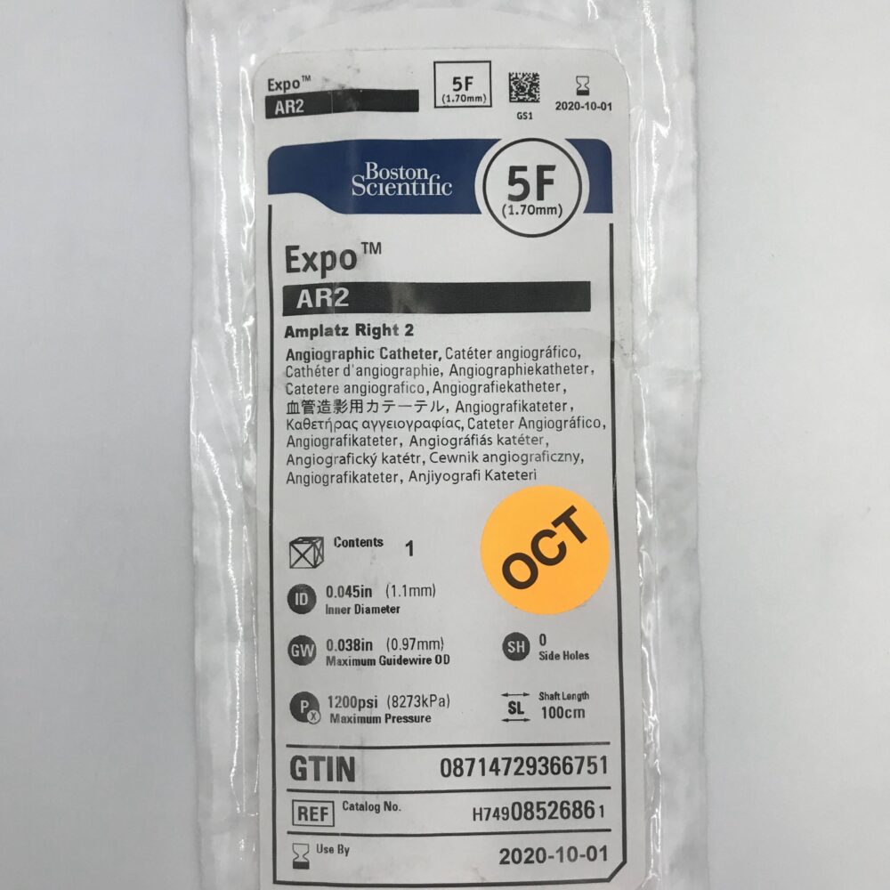Boston Scientific 0852686 Expo AR2 Amplatz Right 2, Angiographic ...