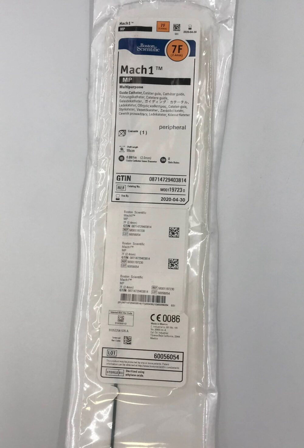 Boston Scientific 19723 Mach1 MP Multipurpose Guide Catheter, 7F (x ...