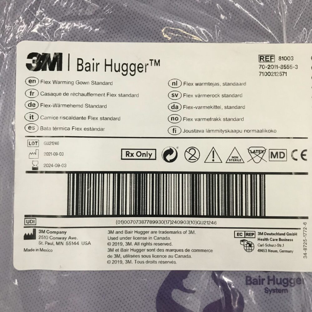3M 81003 Bair Hugger Flex Warming Gown, Standard - GB TECH USA
