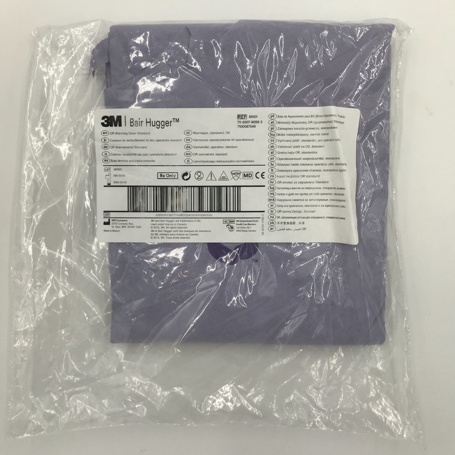 3M 81001 Bair Hugger OR Warming Gown Standard - GB TECH USA