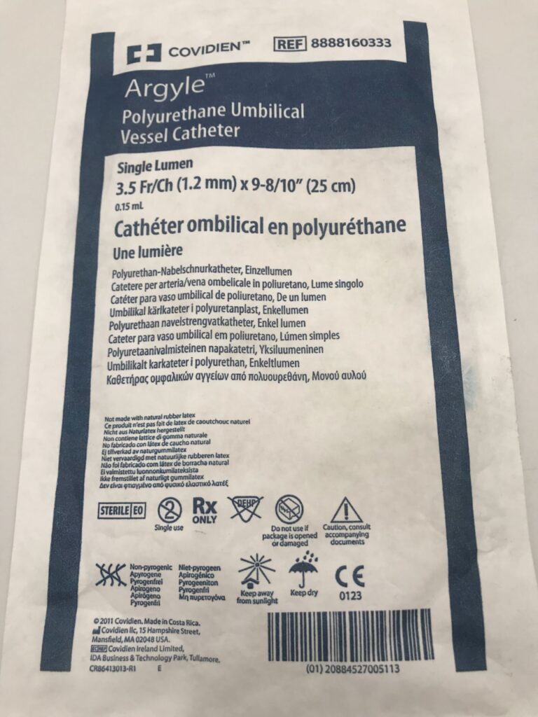Covidien 8888160333 Argyle Polyurethane Umbilical Vessel Catheter, 3 ...