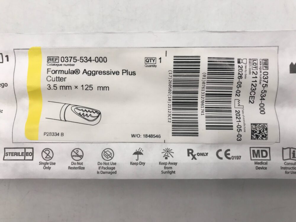 STRYKER 0375-534-000 Formula Aggressive Plus Cutter 3.5 x 125mm - GB ...