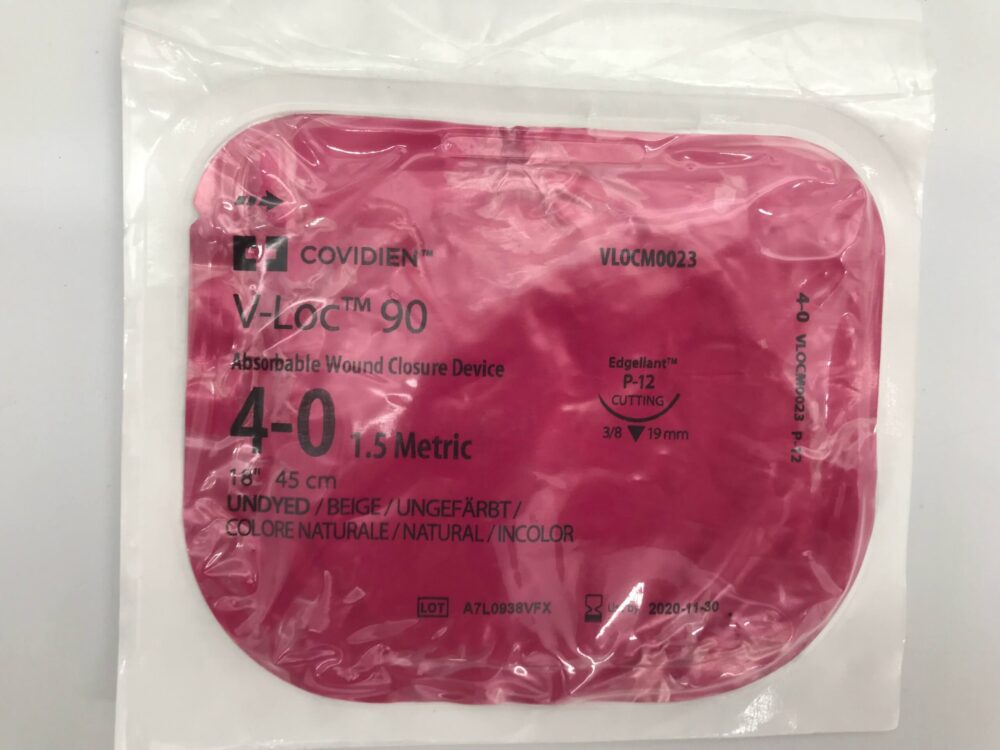 COVIDIEN VL0CM0023 V-Loc 90 Absorbable Wound Closure Device 4-0 Undyed ...