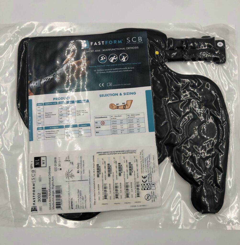BREG 3002 FastForm SCB Short Arm Multifunctional Orthosis Med/Lg, Right ...