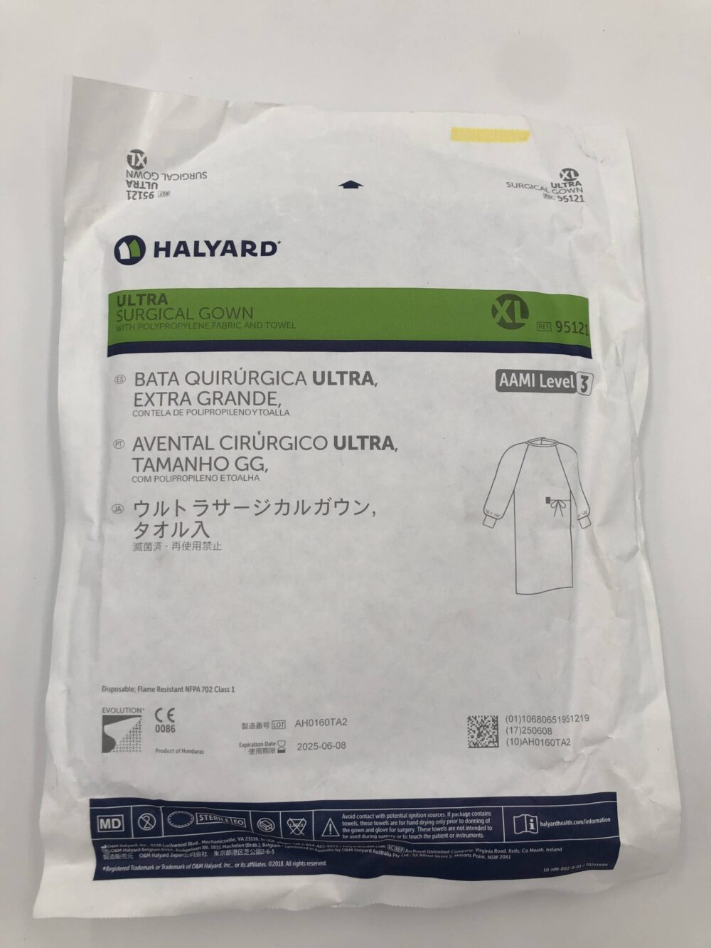 HALYARD 95121 Ultra Surgical Gown XL, AAMI Level 3 - GB TECH USA