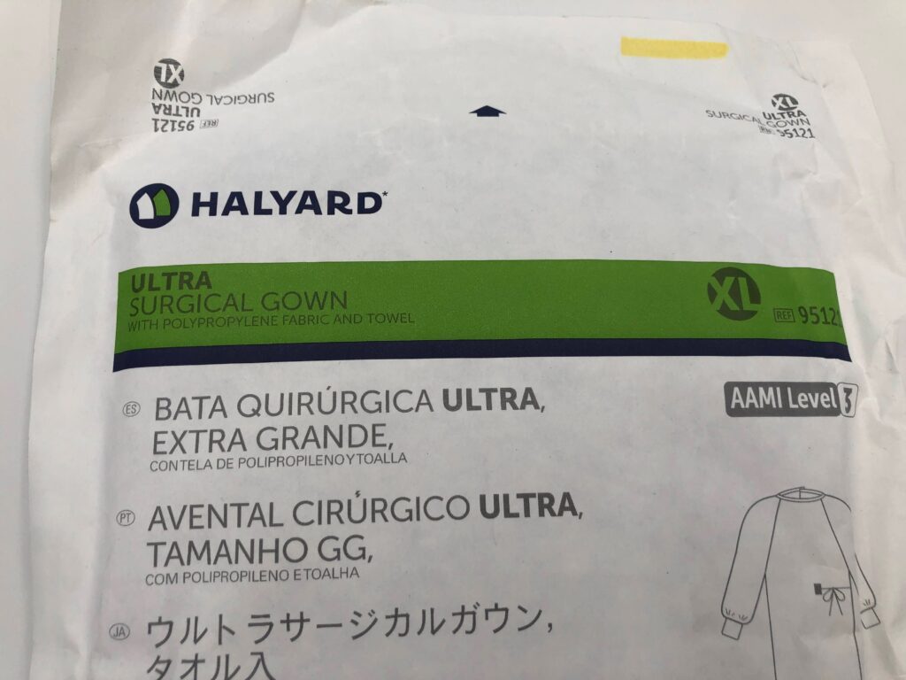 HALYARD 95121 Ultra Surgical Gown XL, AAMI Level 3 - GB TECH USA